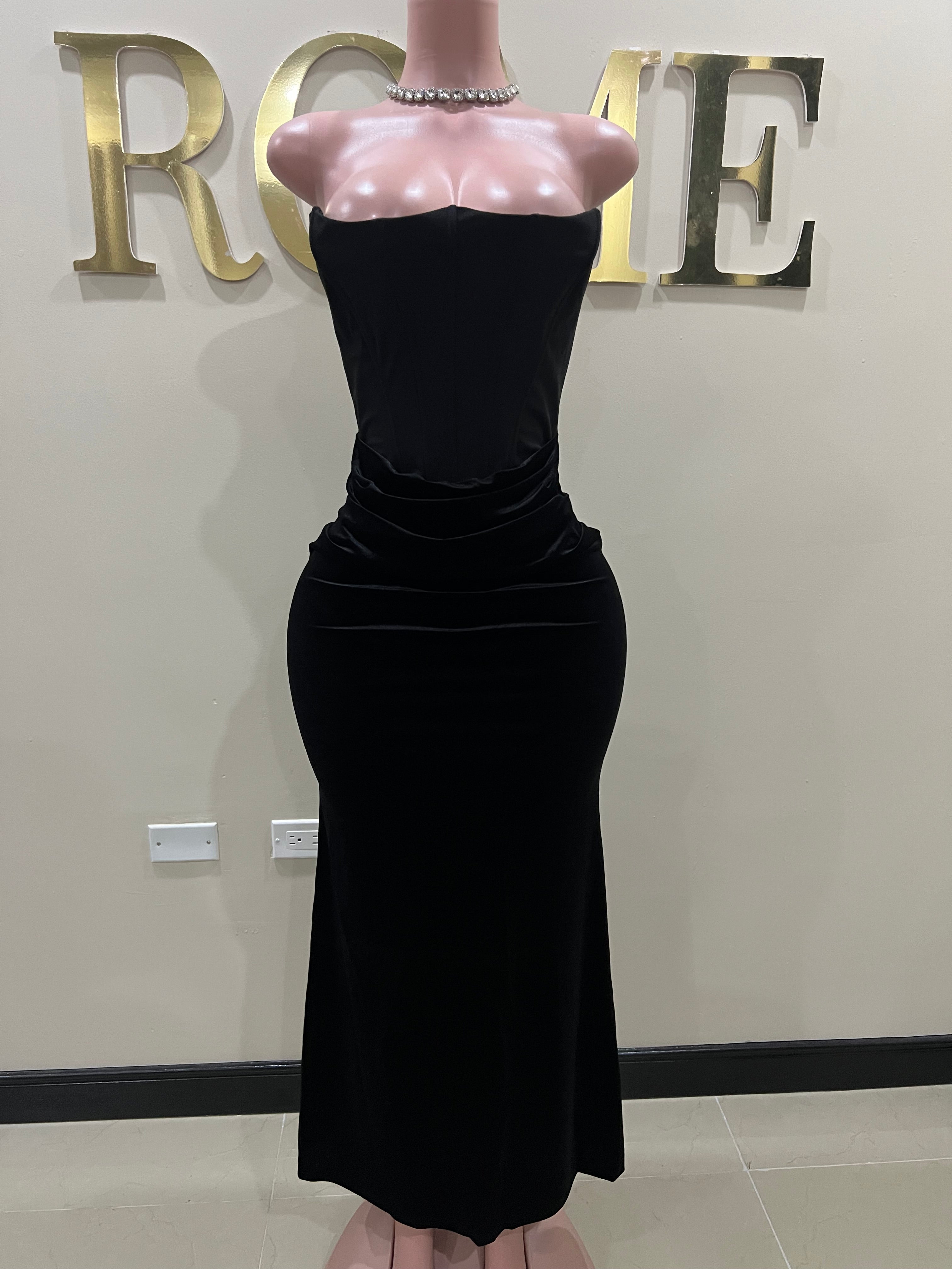Robyn Corset Dress (Black) – Rome Fashion House